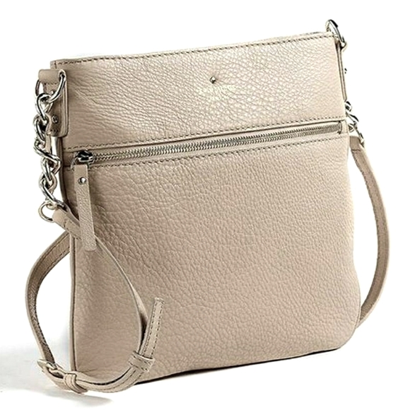 kate spade | Bags | Kate Spade Ny Taupe Sand Pebbled Leather Cobble ...